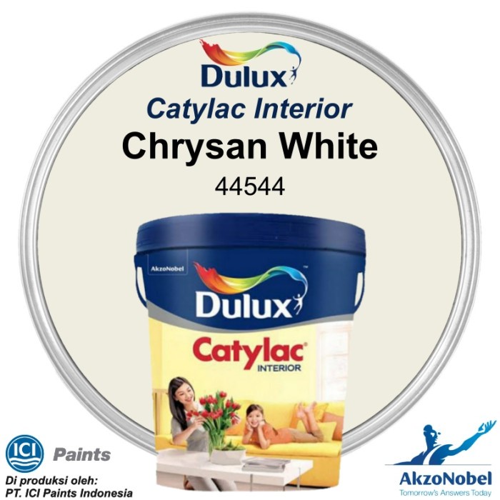 Jual Cat Dulux Catylac Interior 25 Kg - Chrysan White 44544 | Shopee ...