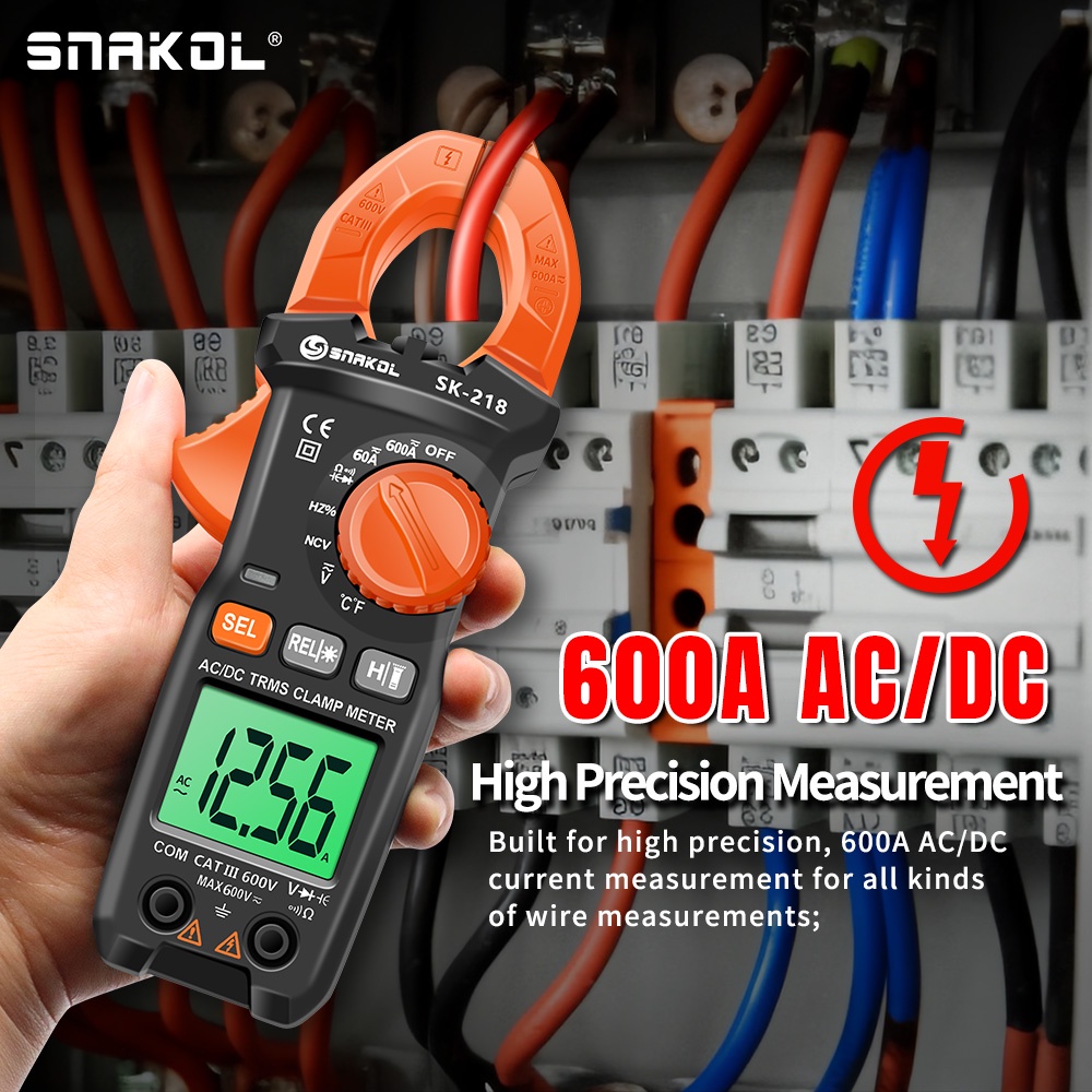 Jual ROD Digital Clamp Meter 600A AC DC Current 5999 Counts True RMS ...