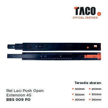 Jual TACO Rel Laci Push Open Full Extension 45 - BBS009PO-45/450 ...