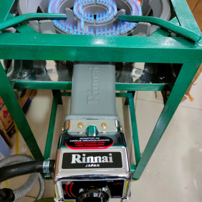 Jual KOMPOR RINNAI RI TL 289 1SET + RANGKA 40X40X70 / KOMPOR SERIBU API ...