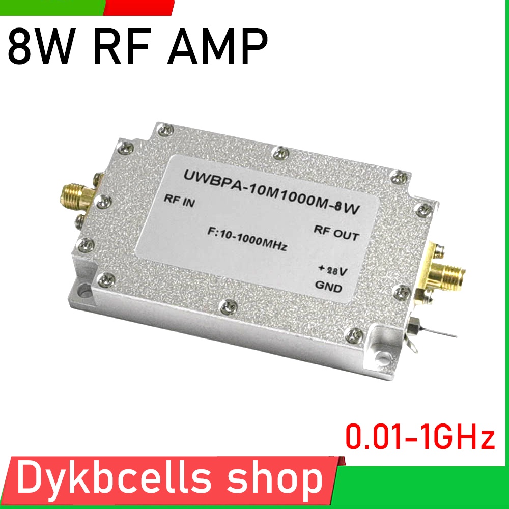 Jual MDA 10-1000Mhz 8W RF POWER Amplifier Transmitter RF Signal Drive ...