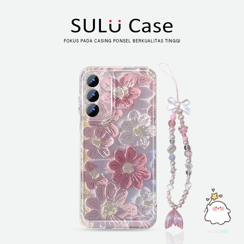 Jual Bunga Berwarna Merah Muda Terbaru Cewek Case Samsung A17 5G A07 A55 5G A35 A15 A05S Galaxy ...