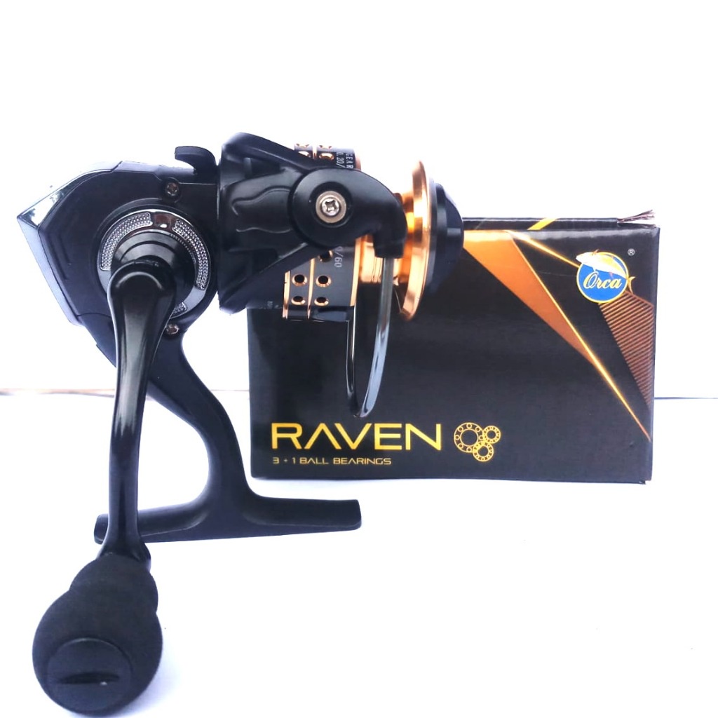 Jual reel spining orca raven 800 | 1000 (ct05 ) | Shopee Indonesia