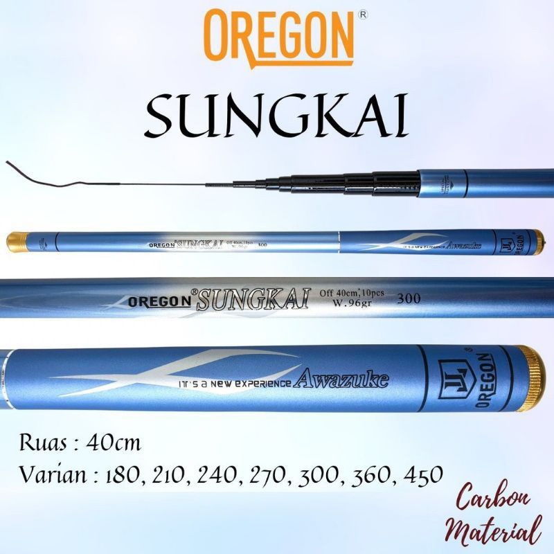 Jual joran tegek oregon sungkai ukuran | 180 | 210 | 240 | 270 | 300 | 360 | ( karakter sejenis ...