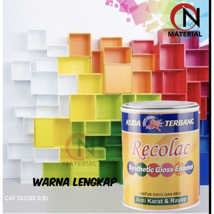 Jual Cat Kayu Besi KUDA TERBANG RECOLAC 1KG WARNA | Shopee Indonesia