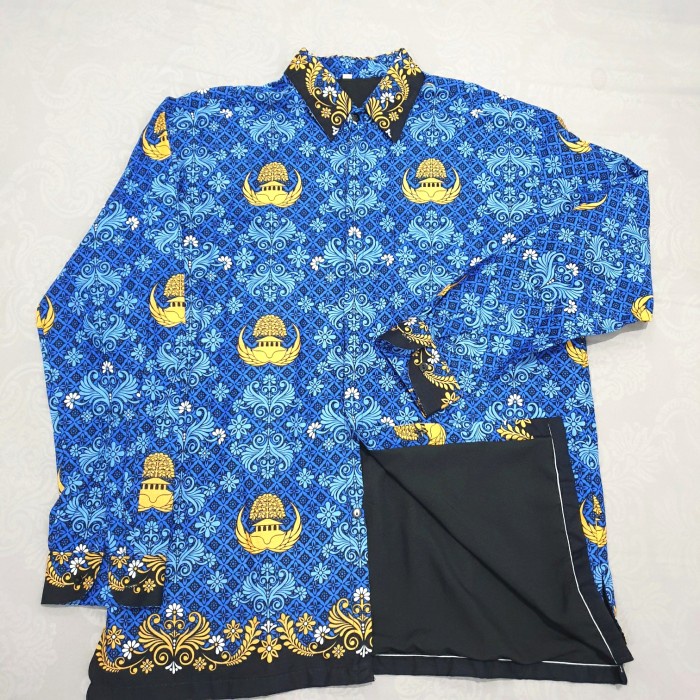Jual Baju Seragam Batik KORPRI Terbaru Pria + Furing | Shopee Indonesia