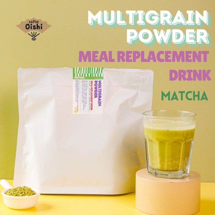 Jual [ MATCHA ] Multigrain Powder [ Meal Replacement Drink ] 525g Pouch ...