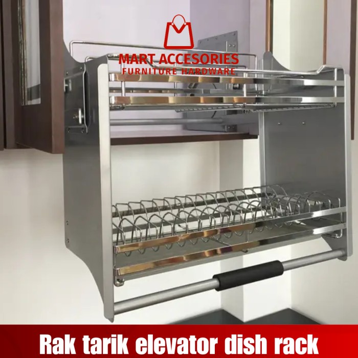 Jual Rak Piring Tarik Elevator Disch Rack Pull Down | Shopee Indonesia