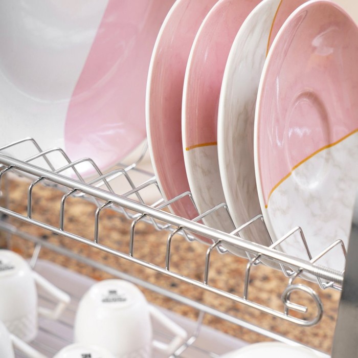 Jual INFORMA - RAK PIRING SUSUN STARLIGHT DISH RACK 2 TIER TRANSPARENT ...