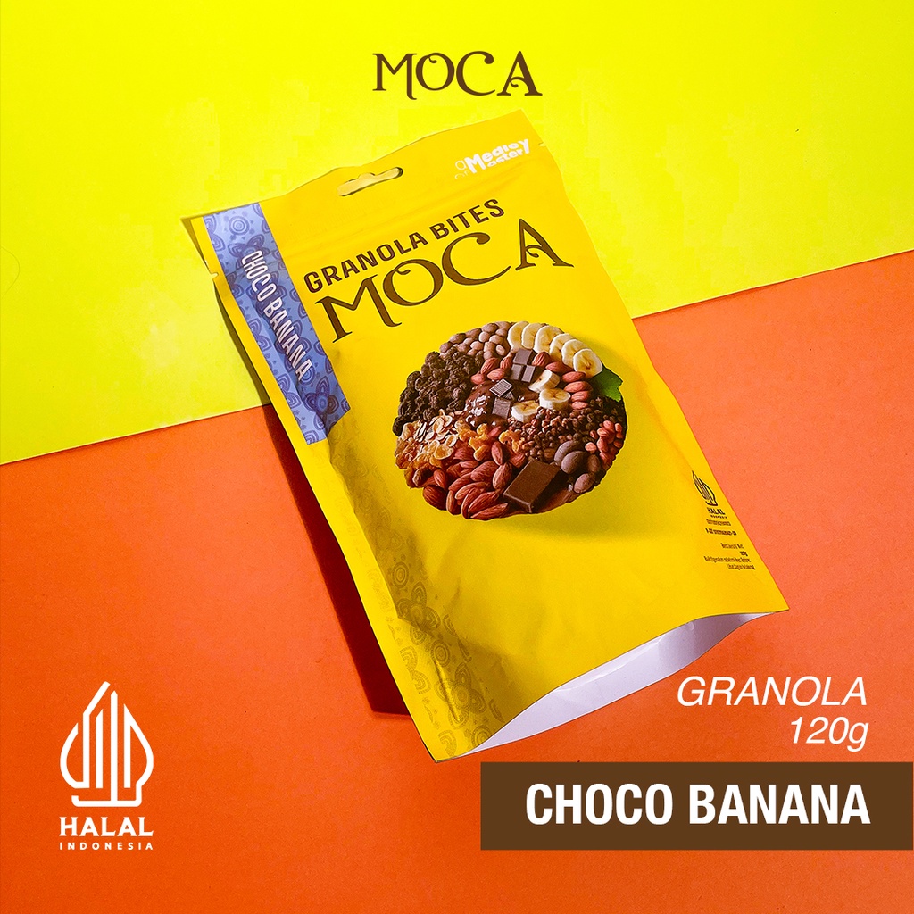 Jual MOCA - Granola Bites Choco Banana 120g - Halal | Shopee Indonesia
