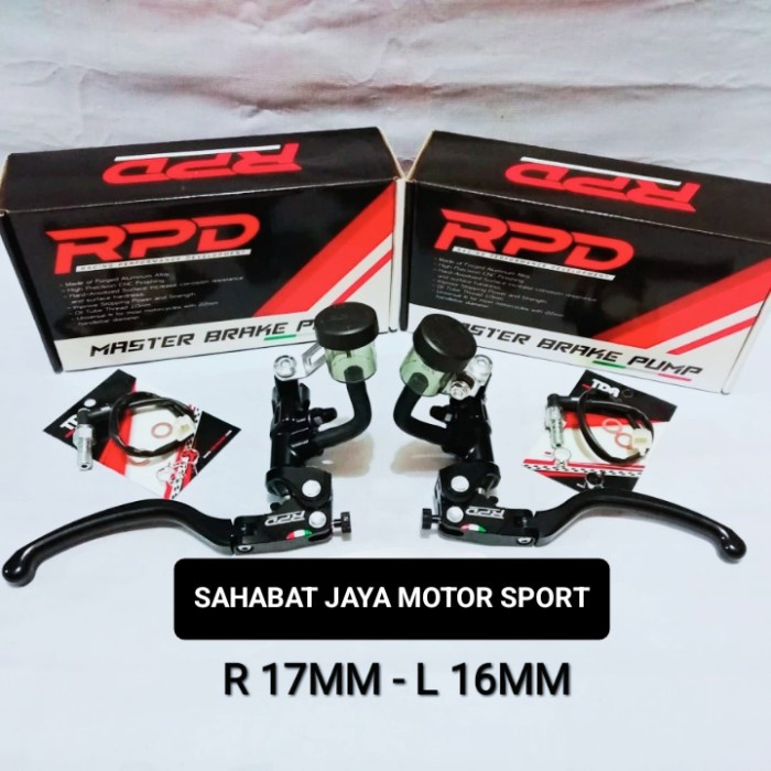 Jual Master Rem Kanan Kiri RPD Radial 17MM 16MM NMAX PCX ADV VARIO 160 XMAX | Shopee Indonesia