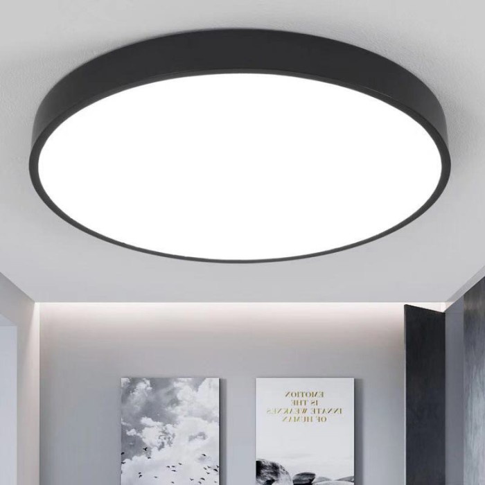 Jual Lampu LED Plafon Ceiling Light 36W 50cm Tebal 5cm - Hitam | Shopee ...
