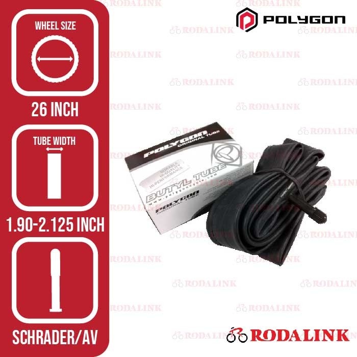 Jual Polygon Ban Dalam Sepeda 26X1 1/4-1 3/8 AV35 (SIERRA) | Shopee ...