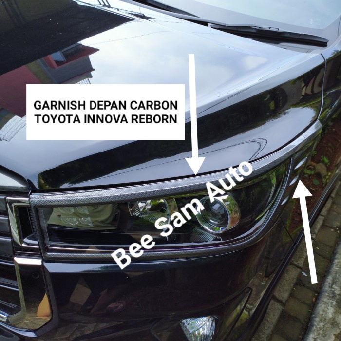 Jual Garnish List Lampu Carbon Toyota Innova Reborn | Shopee Indonesia