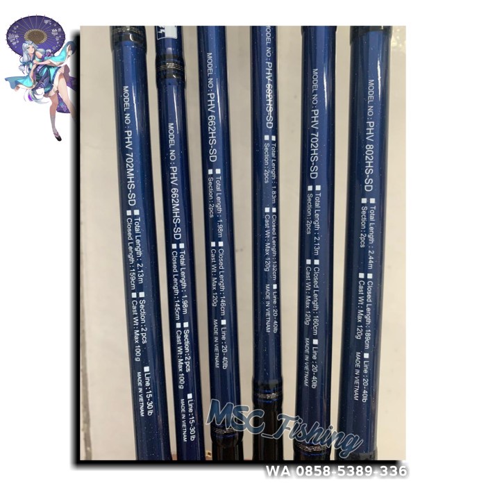 Jual Joran Daiwa Phantom Versatile 2018 602 662 702 802 HS/MHS | Shopee ...