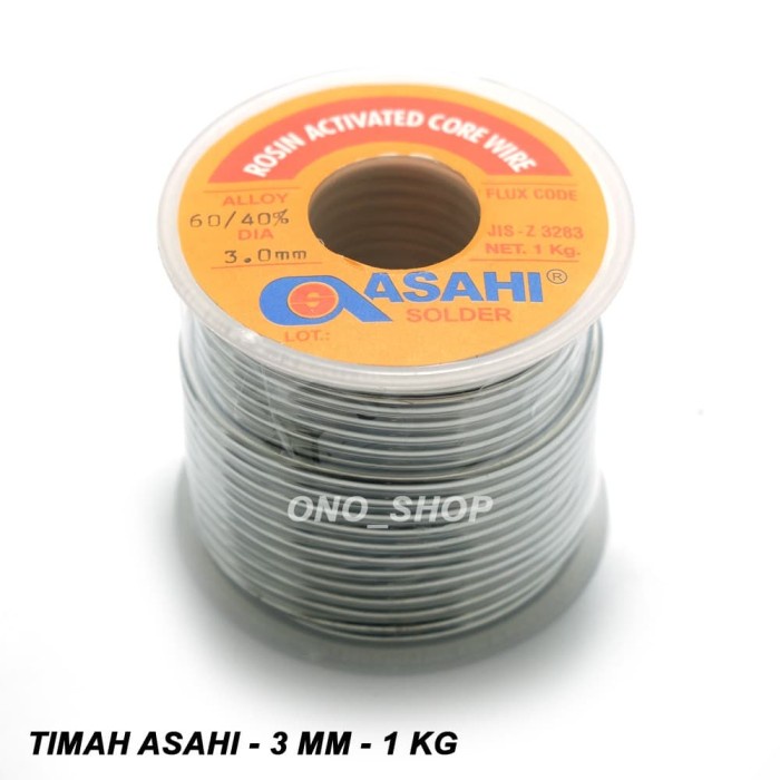 Jual Timah Solder Asahi 3 mm (Grade 60% Alloy, 1 KG ) | Shopee Indonesia