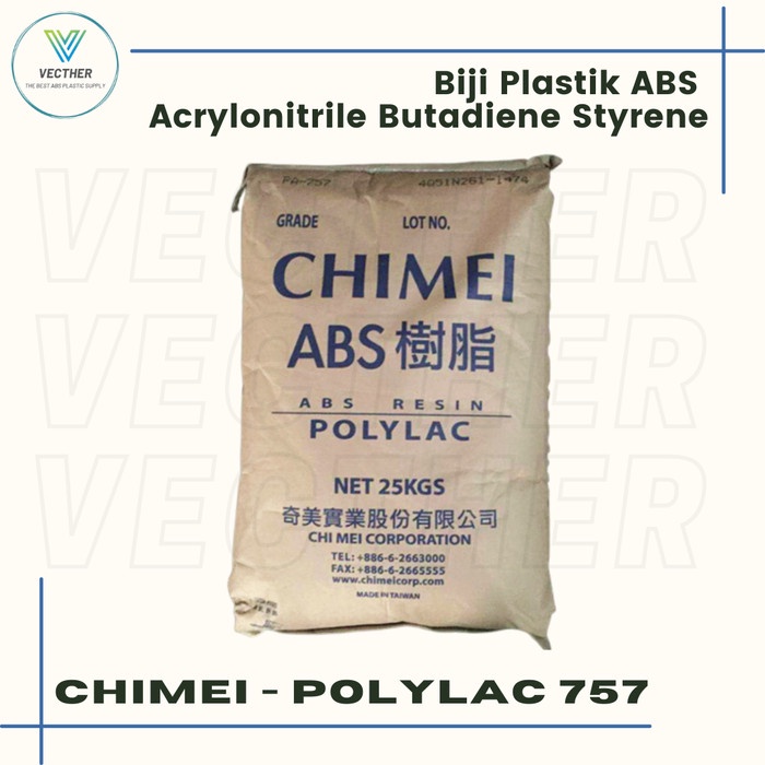 Jual Biji Plastik ABS Chimei - Polylac 757 (1kg) | Shopee Indonesia