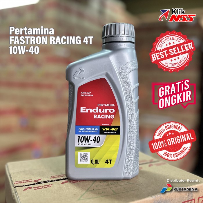 Jual OLI MOTOR PERTAMINA - ENDURO 4T RACING 10W-40 API SL, (0,8L) | Shopee Indonesia