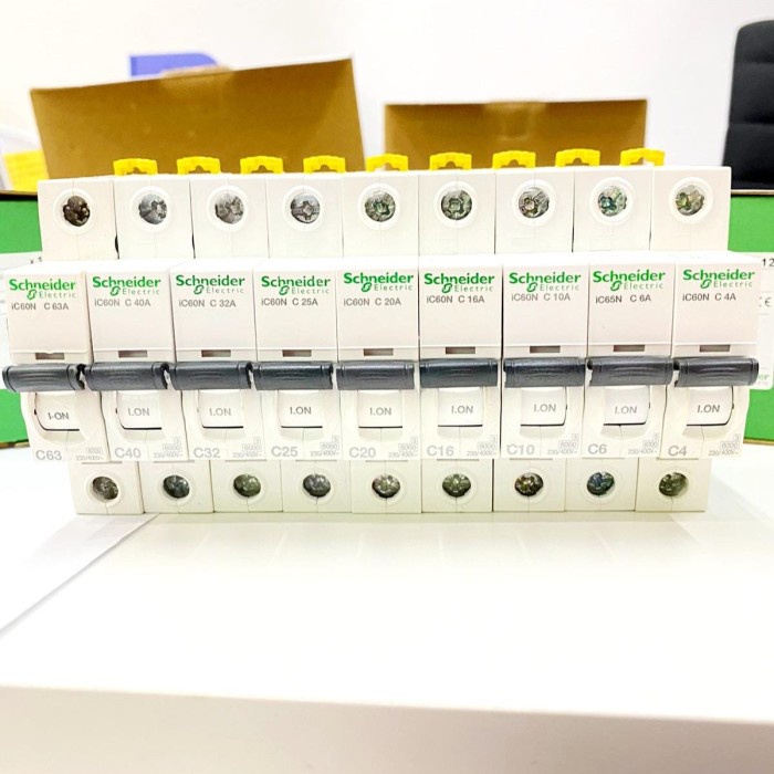 Jual MCB SCHNEIDER 1 PHASE IC60N ACTI9 1P 2 AMPERE - 50 AMPERE ORIGINAL SNI | Shopee Indonesia