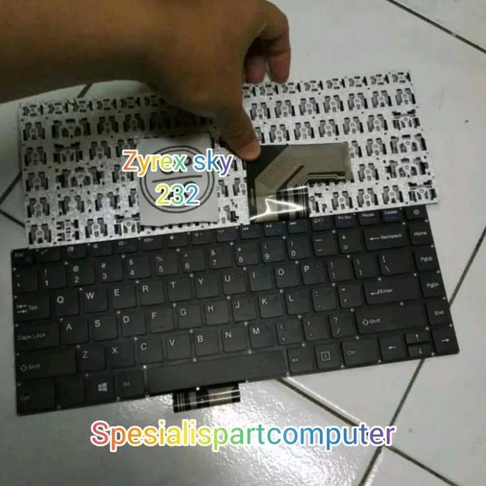 Jual Keyboard ZYREX SKY 232 Keyboard Laptop Black | Shopee Indonesia