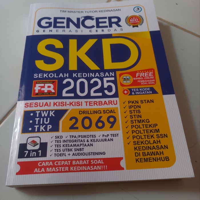 Jual SALE !!! ORIGINAL GENCER GENERASI CERDAS SKD SEKOLAH KEDINASAN 2025 SESUAI KISI KISI ...