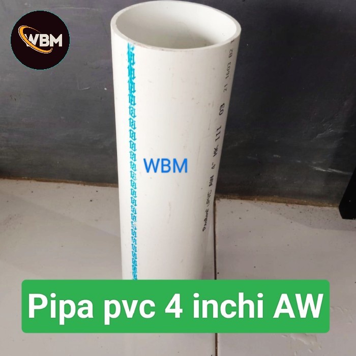 Jual Pipa paralon 4" inch AW pipa pvc TEBAL | Shopee Indonesia