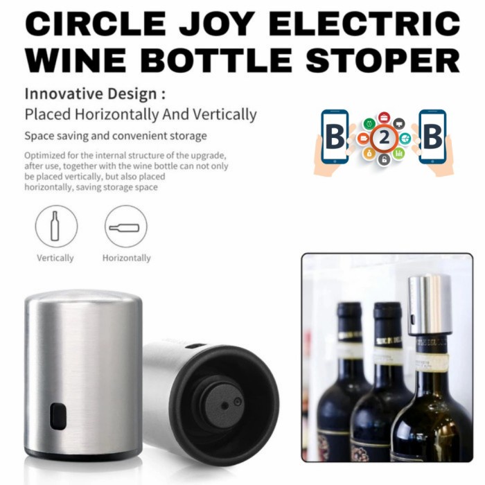 Jual Circle Joy Wine Bottle Stopper - Tutup Botol Wine | Shopee Indonesia