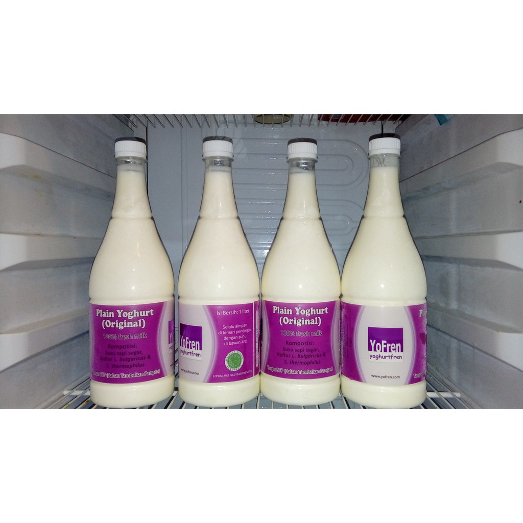 Jual YOGHURT PLAIN SUSU SAPI (1 LITER) | Shopee Indonesia