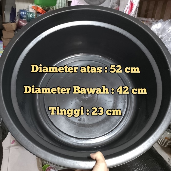 Jual New Baskom Plastik Besar 52 cm / Bak Cuci Baju / Ember Plastik ...