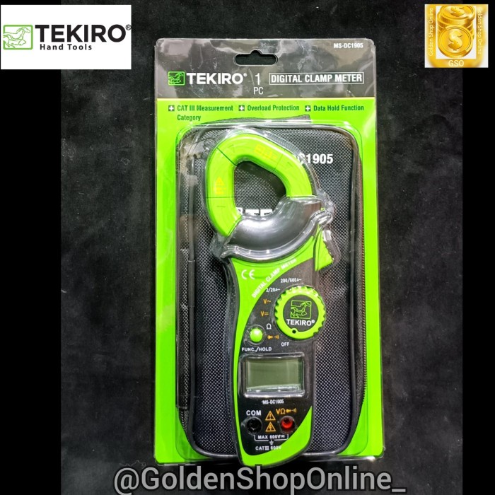 Jual Tekiro Digital Clamp Meter / Tang Amper Digital Merk Tekiro ...