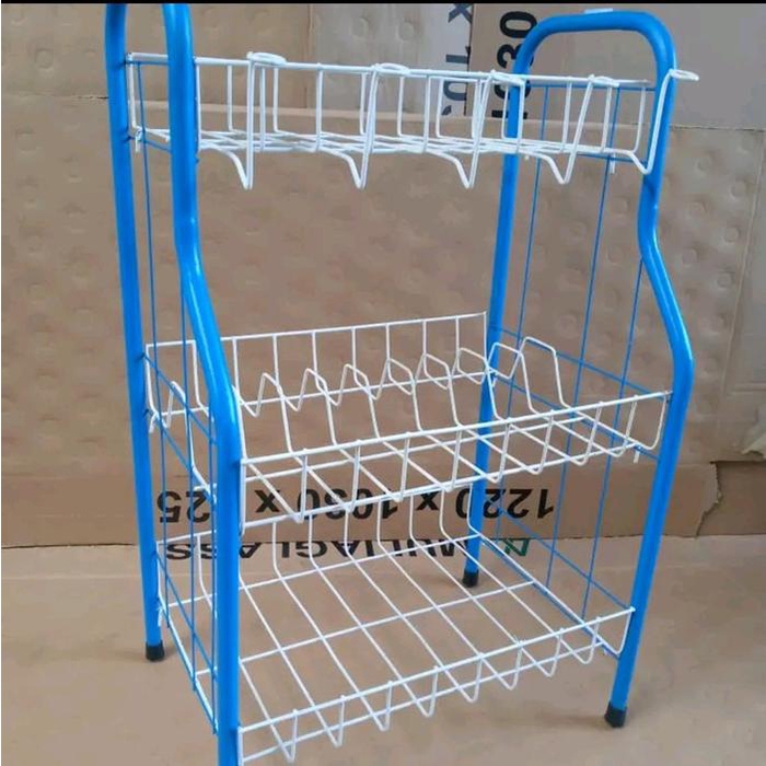 Jual Rak Piring 3 Susun Pipo Besi Anti Karat - Model | Shopee Indonesia