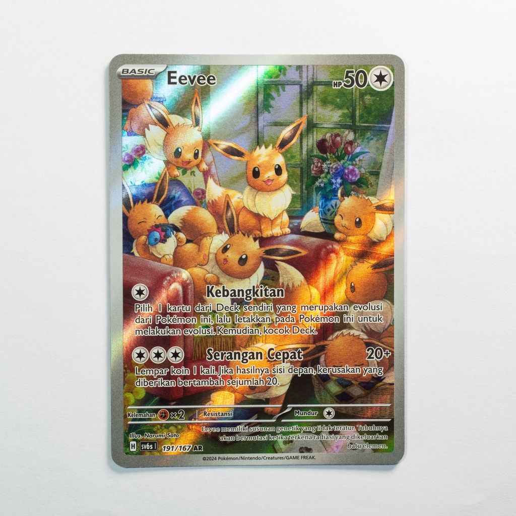 Jual Eevee AR 191/167 SV6s TOPENG TRANSFIGURASI Kartu Pokemon TCG Original Indonesia | Shopee ...
