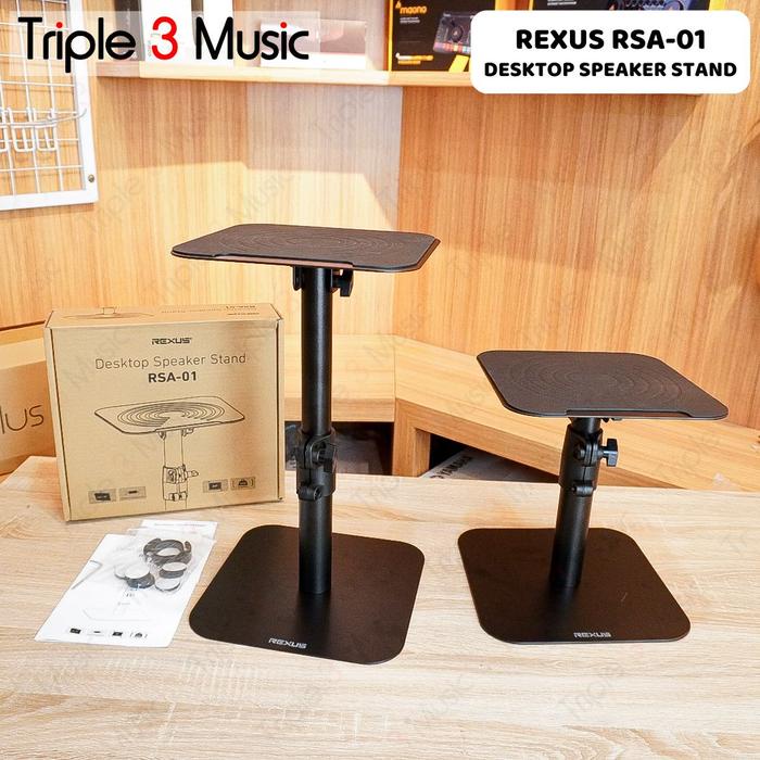 Jual REXUS RSA-01 Desktop Stand Speaker Monitor | Shopee Indonesia