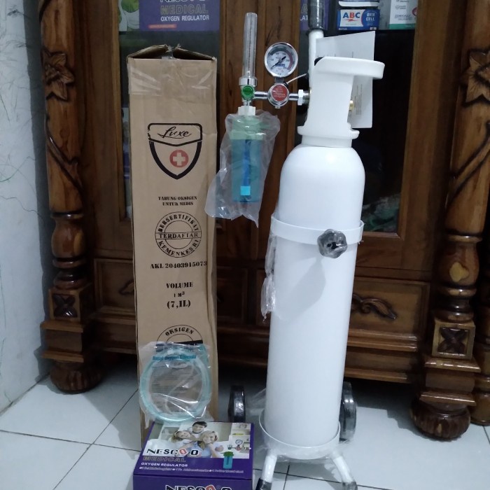 Jual tabung oksigen 1m3 set lengkap | Shopee Indonesia