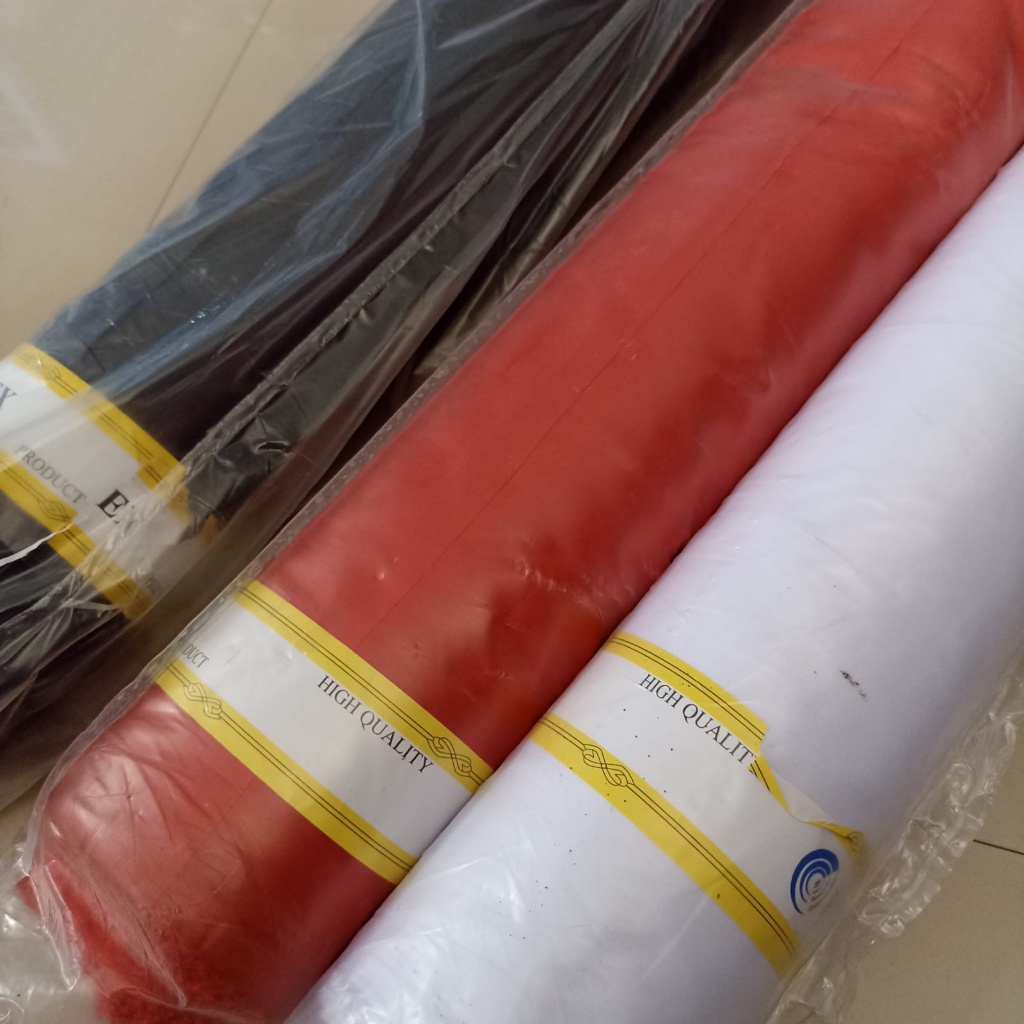 Jual PROMO / (1 METER) KAIN PELES METERAN KAIN BENDERA ABUTAI MERAH ...