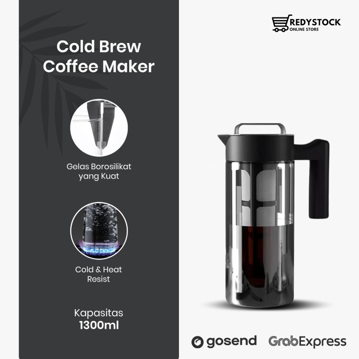 Jual Cold brew coffee maker 1300ml YRP-NCB1300 - alat kopi | Shopee ...