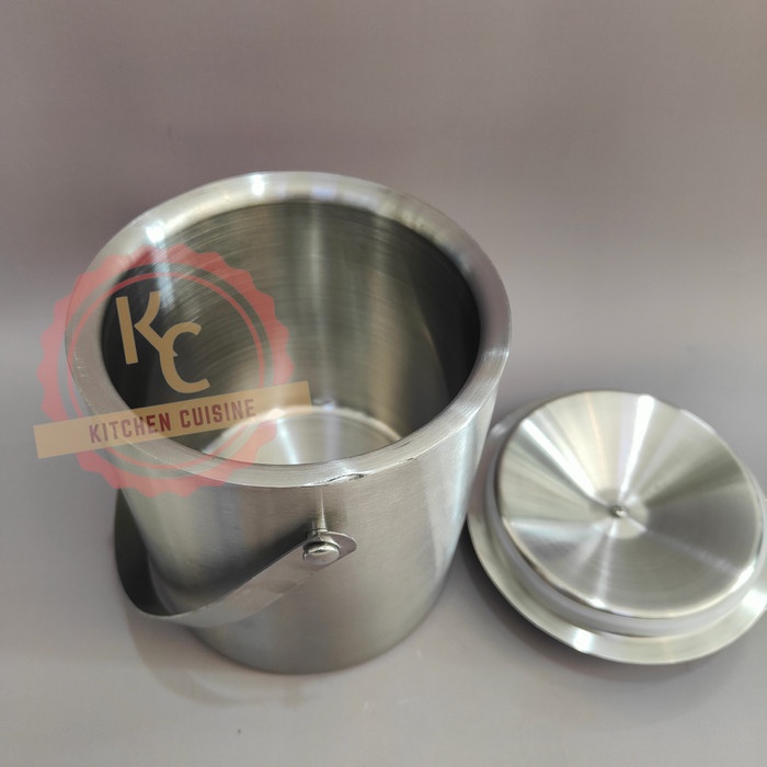 Jual Promo- Ice Bucket Stainless Steel 304 Double Wall / Thermos Es ...