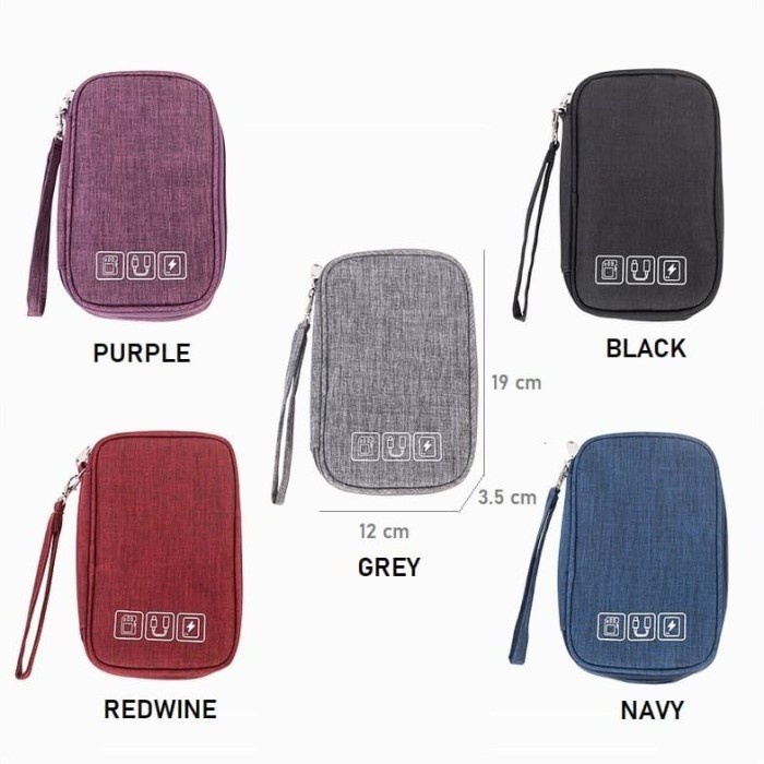 Jual Tas DIGITAL PACKAGE Waterproof tempat Powerbank Charger Cable ...