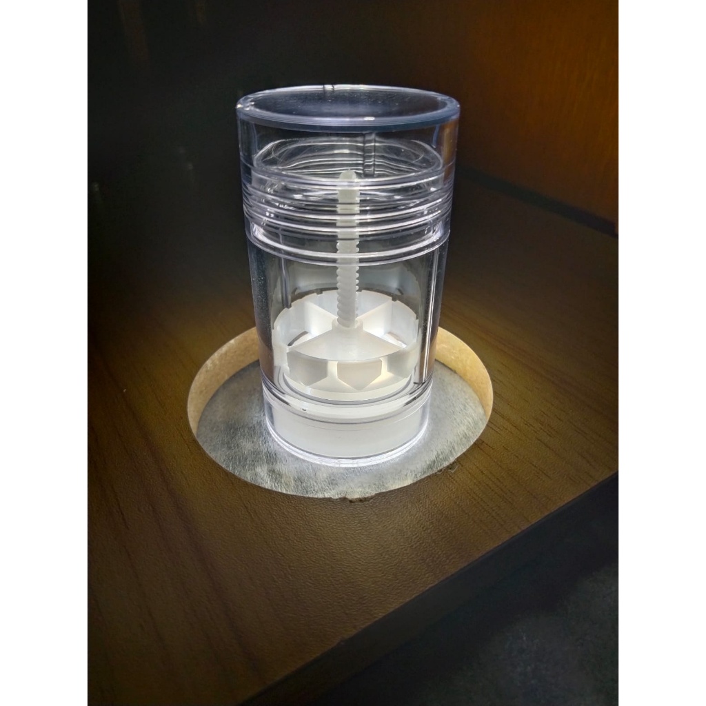 Jual botol kosong 50ml 30ml 15ml deodorant stick hitam putih ...