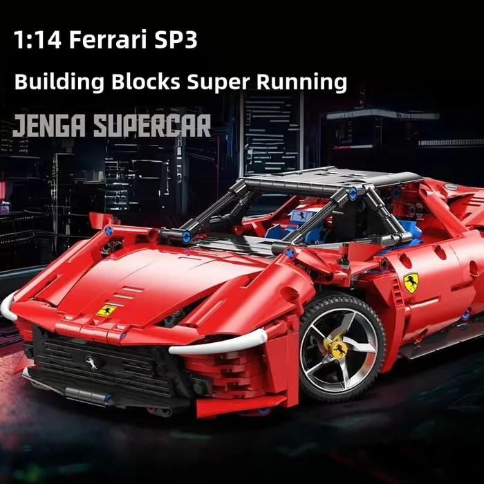 Jual 1:14 Building blocks Ferrari SP3 1272+pcs Blocks Racing Car Toys ...