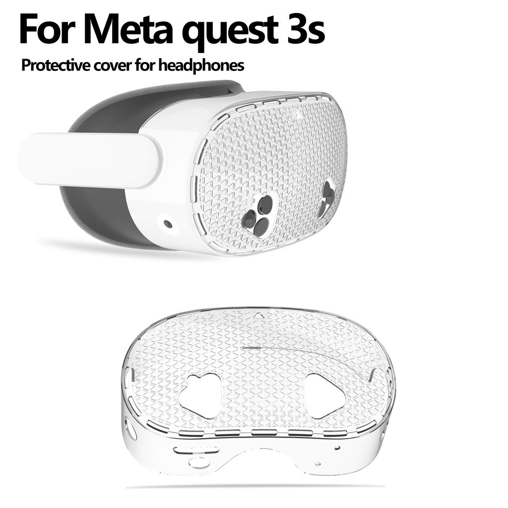 Jual For Meta Quest 3S Silicone Case Face Cover VR Helmet Headset Anti ...