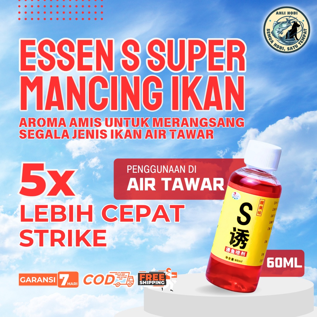 Jual ESEN S SUPER 60ML - ATRAKTAN IKAN BAU SUPER AMIS - CACING DARAH ...