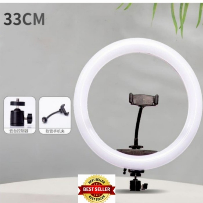 Jual Hiro - Tripod Hp Ringlight 33Cm Stand Lighting Ring Light 33Cm ...