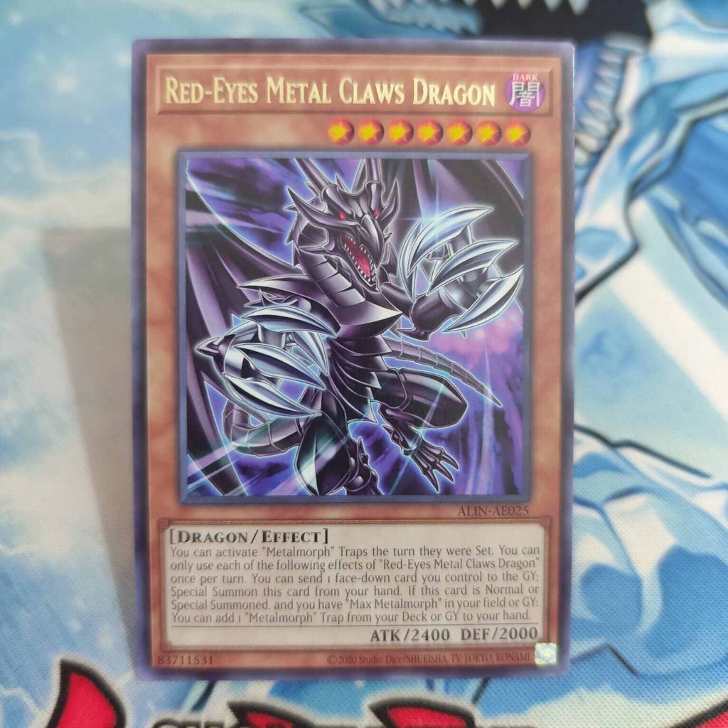 Jual yugioh AE red eyes metal claws dragon ALIN-AE025 R original | Shopee Indonesia