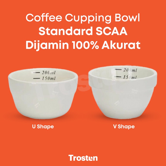 Jual Feepie Porcelain Cupping Bowl - Scca Pro Barista Tool 200Ml - V Shape | Shopee Indonesia