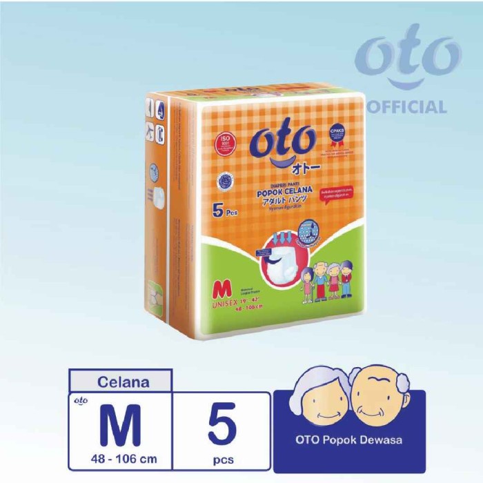 Jual RAK - OTO Diapers Adult Pants / Popok Dewasa model Celana M isi 5 pcs | Shopee Indonesia