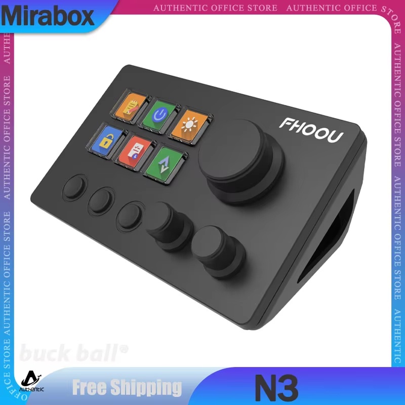 Jual Mirabox N3 Stream Deck With Knob Lcd Live Content Creation Controller Custom Button Visual ...