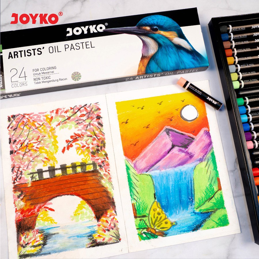 Jual IK! Artists Oil Pastel Joyko OP-12ART 12 Warna / OP-24ART 24 Warna ...