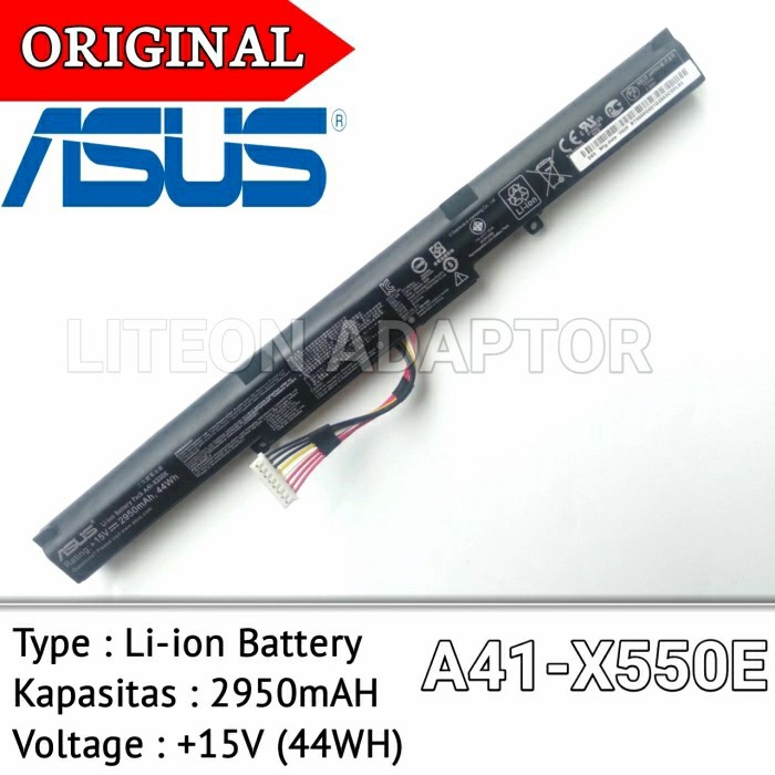 Jual Battery Baterai Original Laptop Asus X550E X550Z X550Ze A41-X550E ...