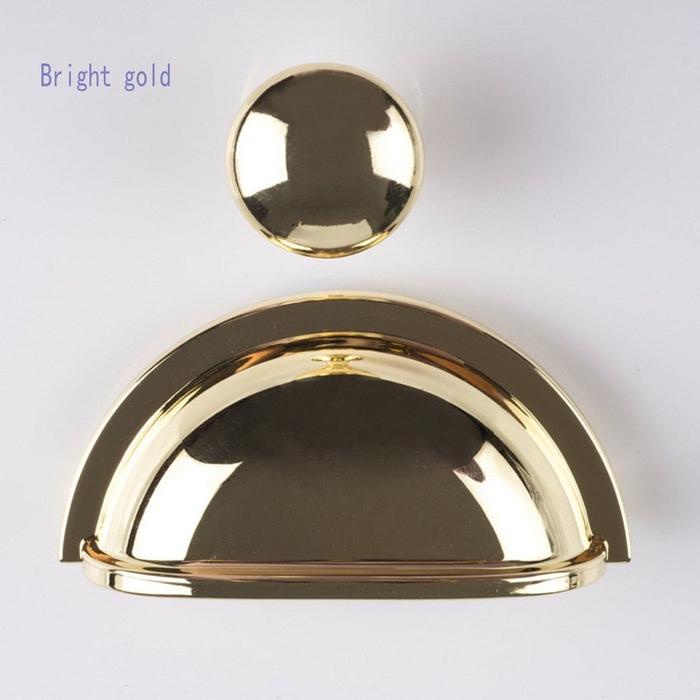 Jual CUP HIDDEN HANDLE MODERN SHELL SHINY BRIGHT GOLD TARIKAN GAGANG ...